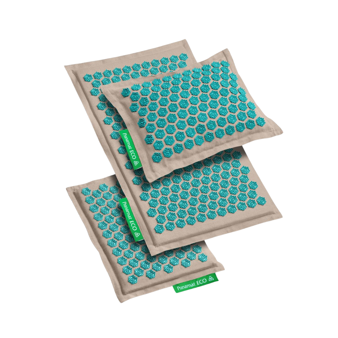 Pranamat Eco Acupressure Mat & Pillow – Glowing Healthy